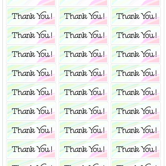 Office | Thank You Stickers Order Shipping Labels Stickers | Poshmark